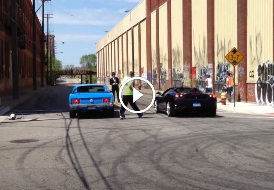 Classic meets modern: 1970 Mustang takes on Ferrari F430 in epic ...